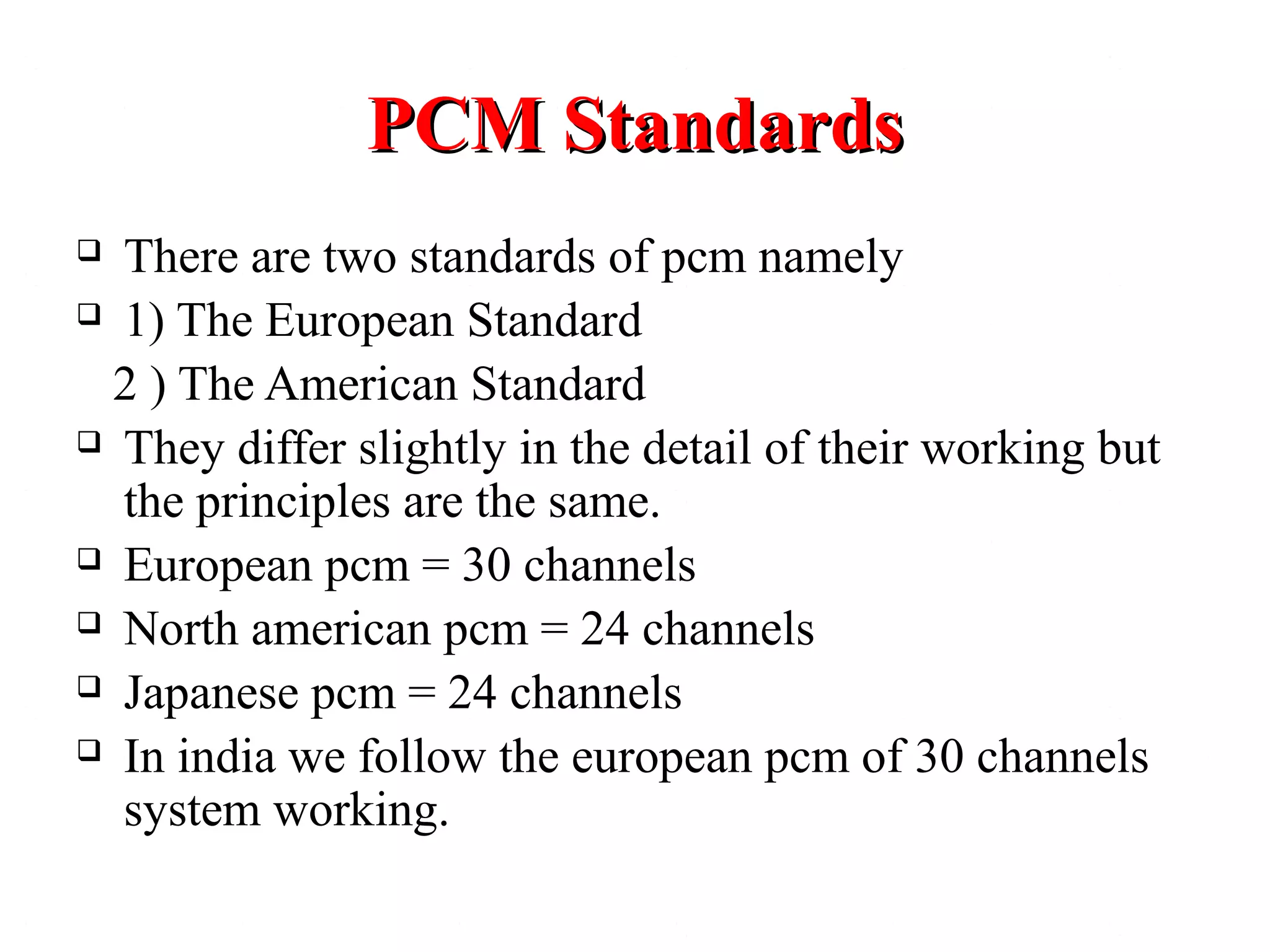 PULSE CODE MODULATION (PCM) | PPT