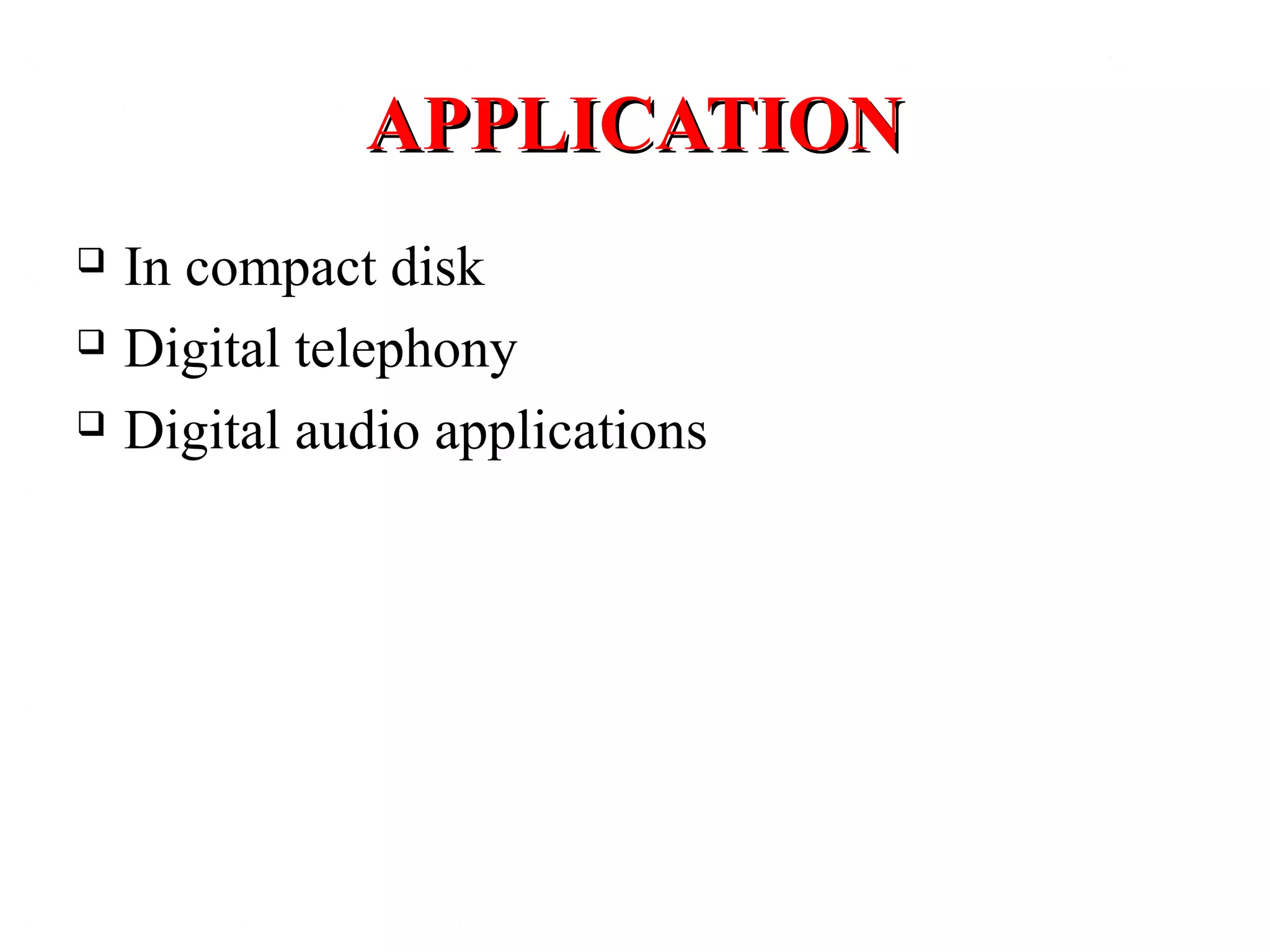 PULSE CODE MODULATION (PCM) | PPT
