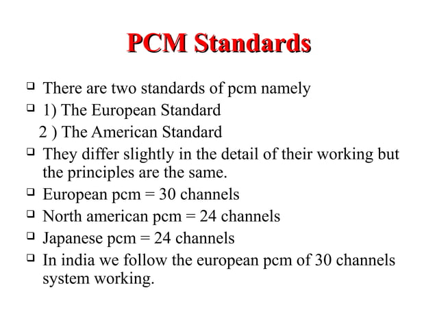 PULSE CODE MODULATION (PCM) | PPT