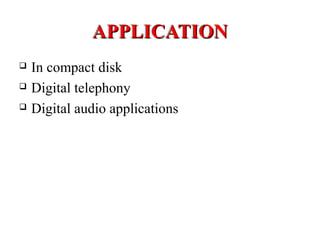 PULSE CODE MODULATION (PCM) | PPT