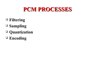 PULSE CODE MODULATION (PCM) | PPT