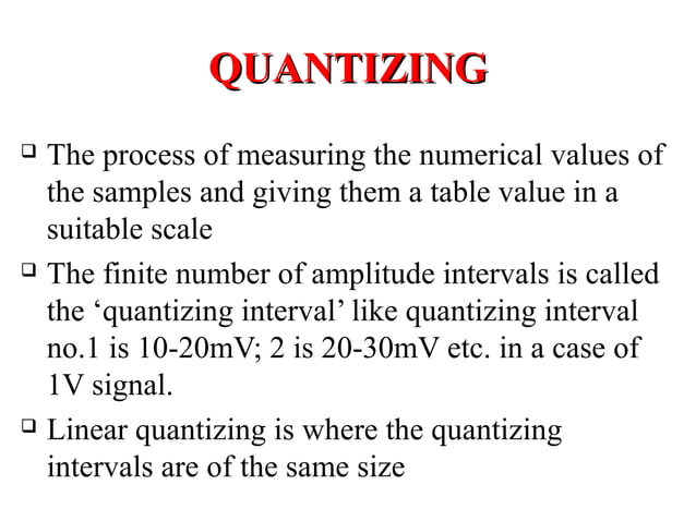 PULSE CODE MODULATION (PCM) | PPT PULSE CODE MODULATION (PCM) | PPT