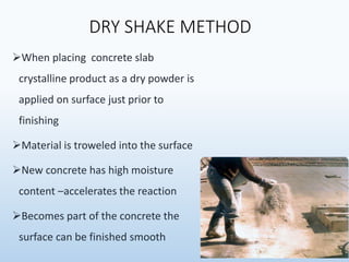 Crystalline waterproofing technology | PPTX