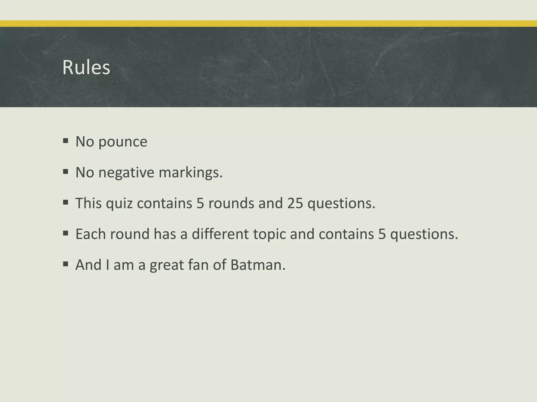 The best beginner’s quiz ever | PPTX