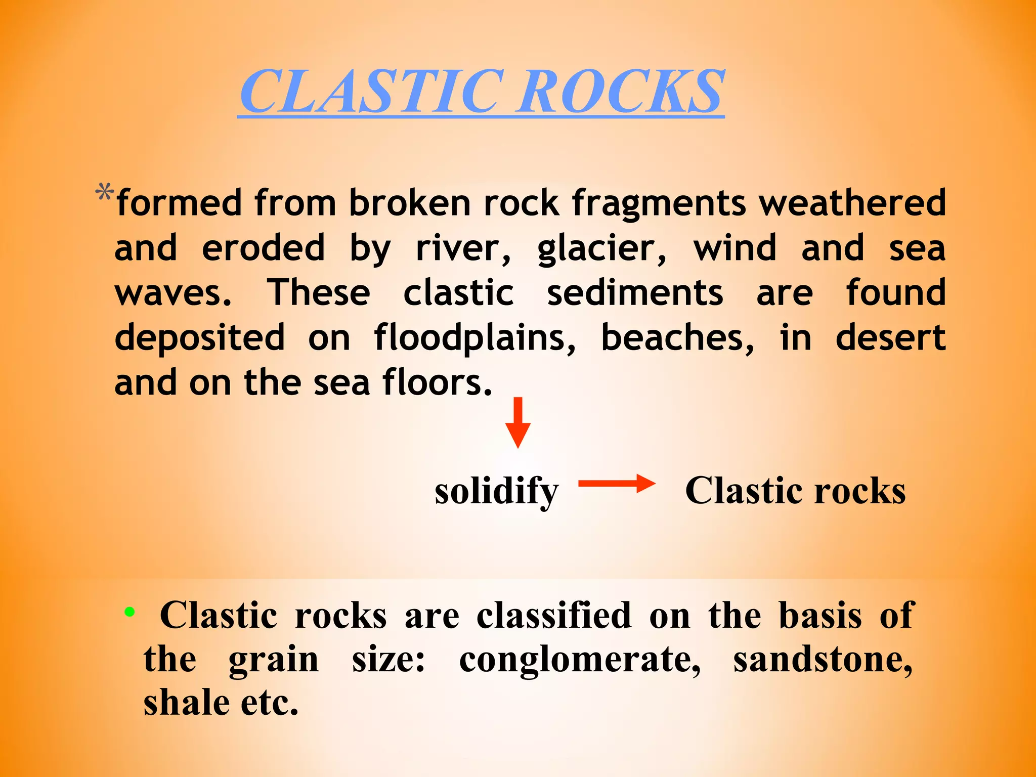 Vishnu clastic rock ppt | PPT