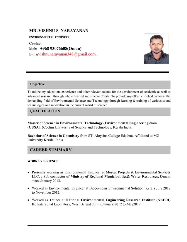 Vishnu cv pdf | PDF