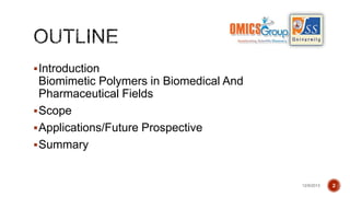 Natural Polymers - Recent outcomes Vishnu Datta.M | PPT