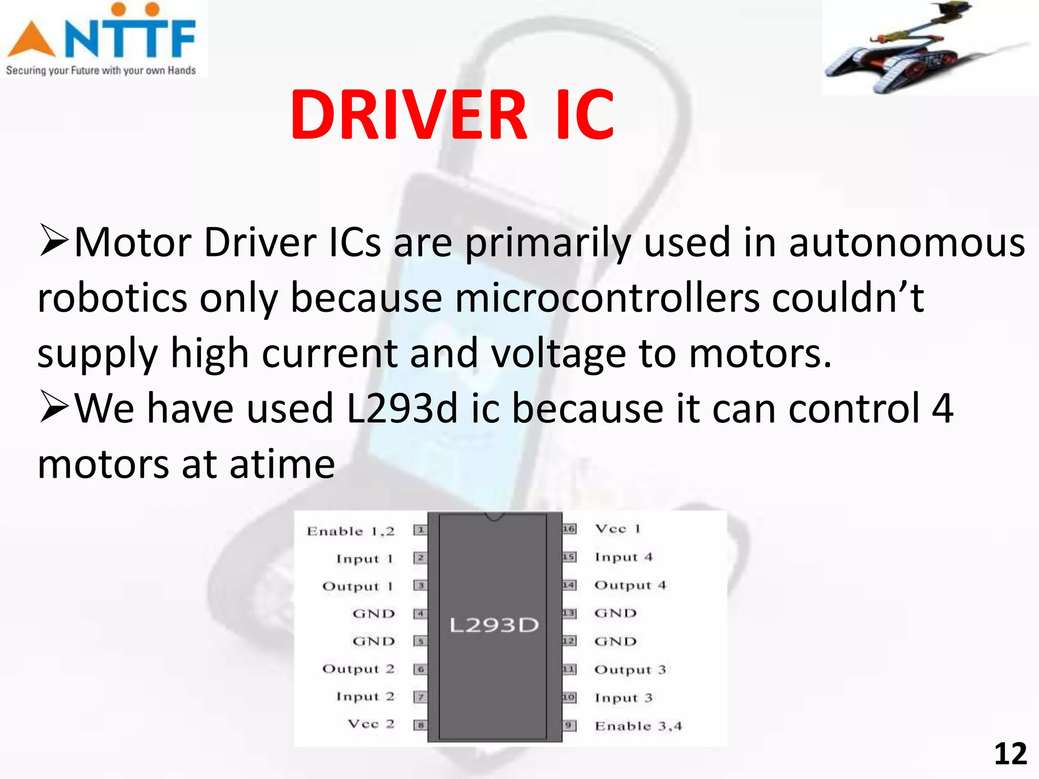 DTMF CONTROLLED ROBOT | PPTX
