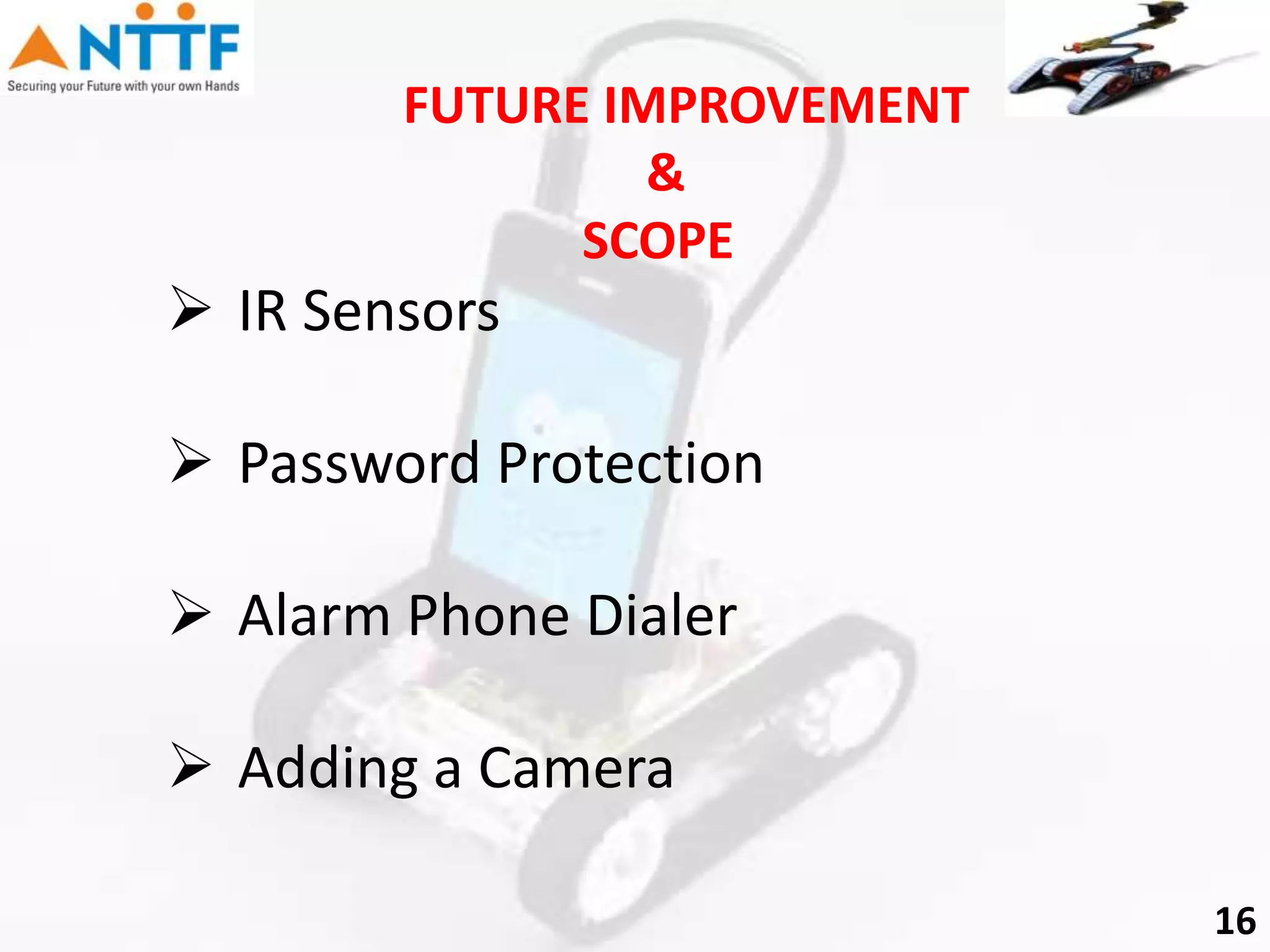 DTMF CONTROLLED ROBOT | PPTX