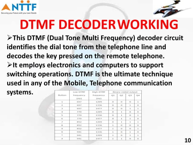 DTMF CONTROLLED ROBOT | PPTX
