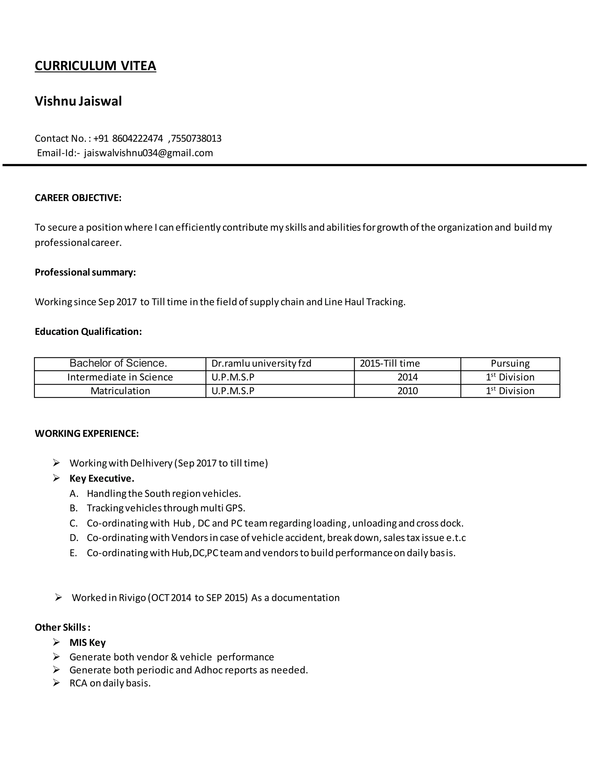 Vishnu jaiswal delhivery pvt ltd Gurgaon | DOCX | Hinduism | Religion ...