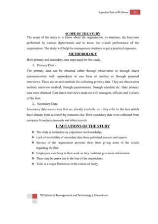 IREL ORGANISATION STUDY Report | PDF