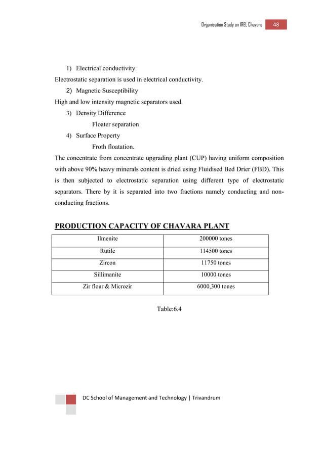 IREL ORGANISATION STUDY Report | PDF