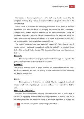 IREL ORGANISATION STUDY Report | PDF