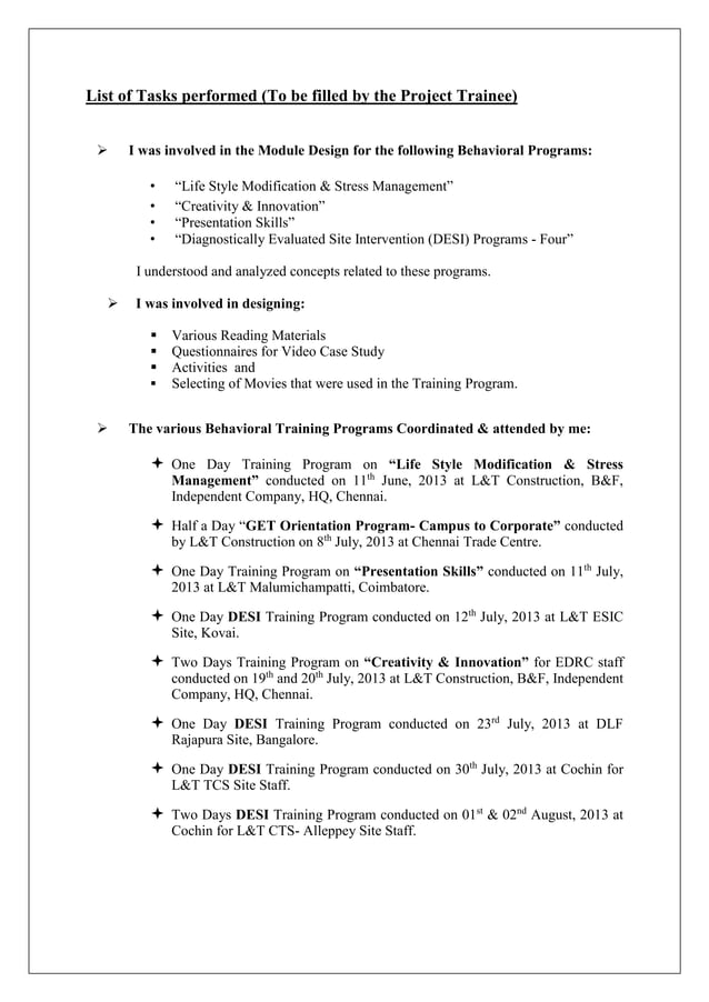 Vishnu lt evaluation form final | PDF