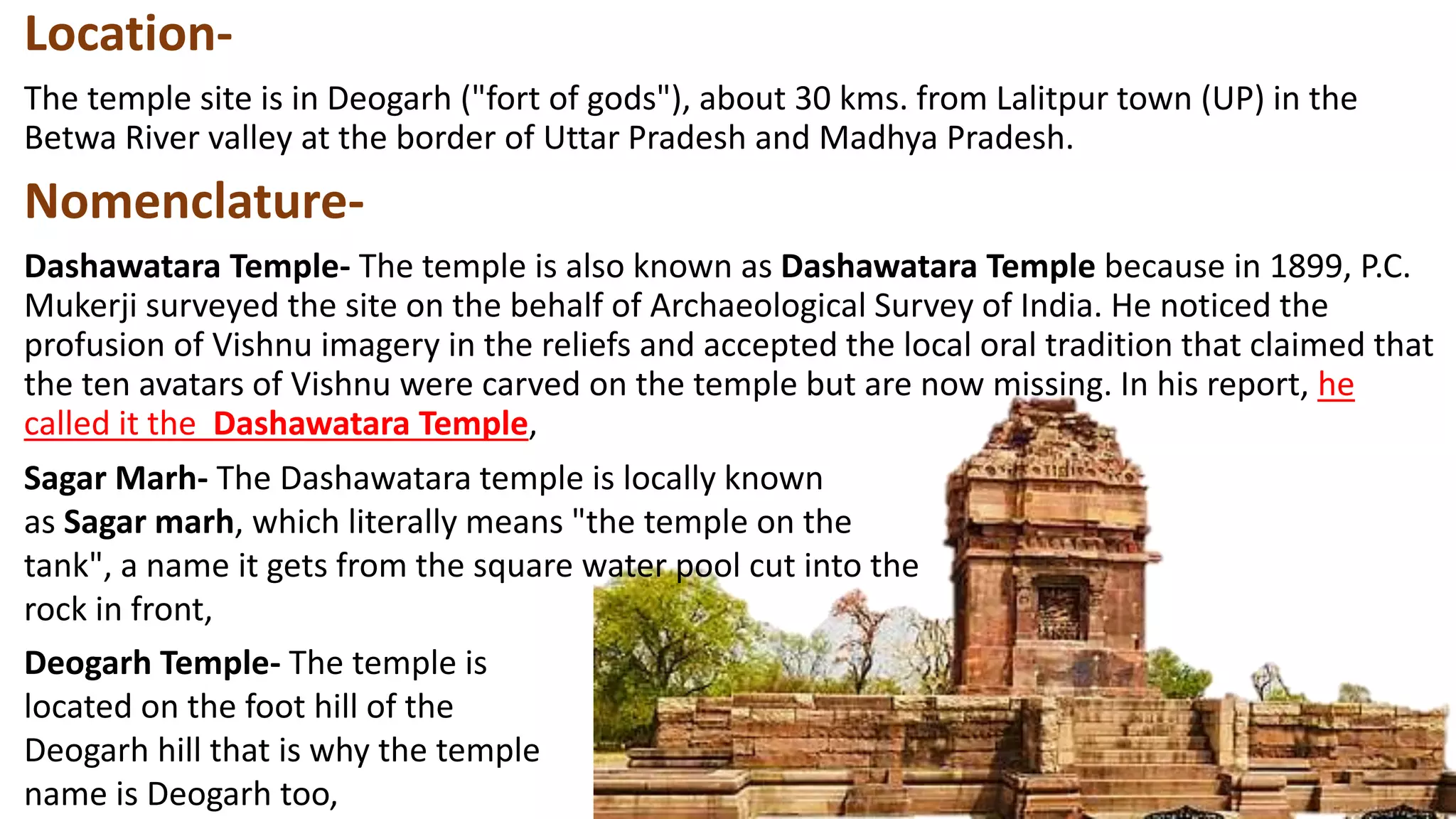 Vishnu Panels of Deogarh/Dashawatara Temple | PPTX