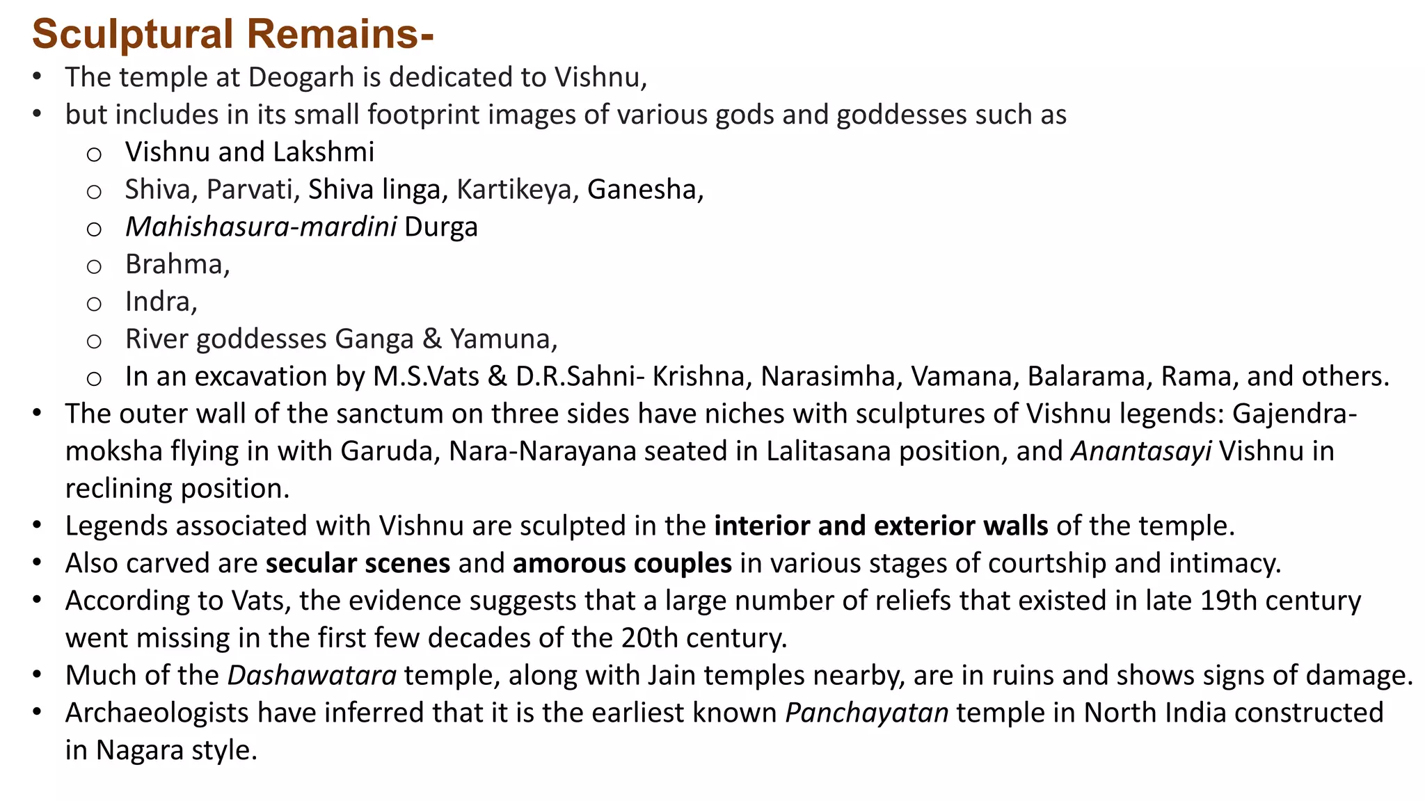 Vishnu Panels of Deogarh/Dashawatara Temple | PPTX