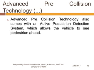Pre Collision Technology | PPTX