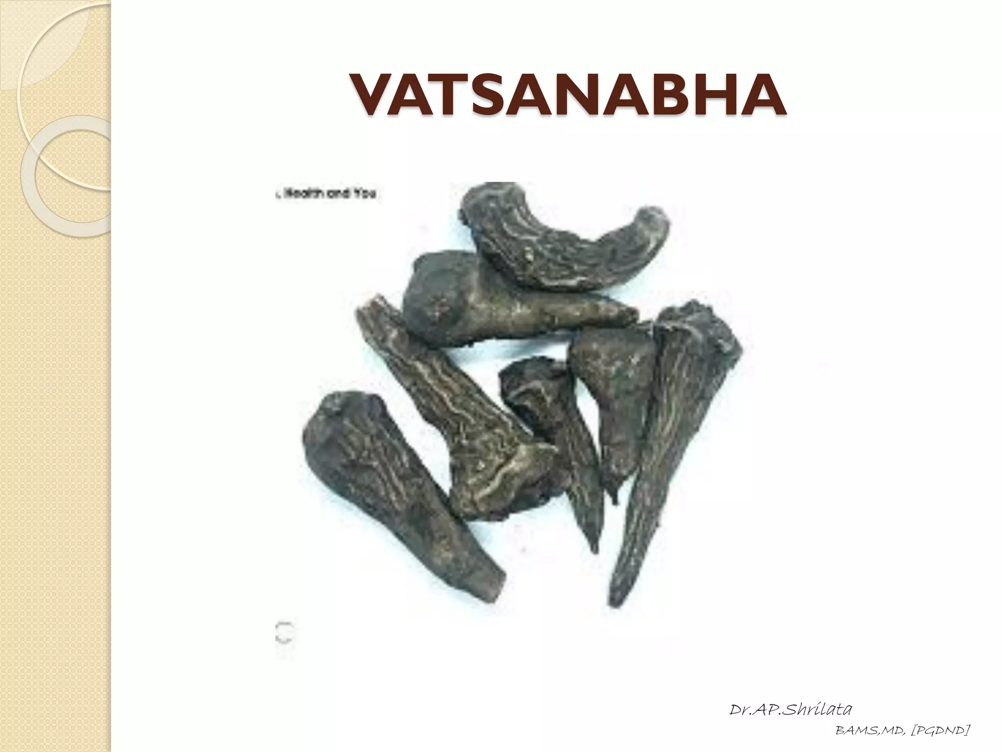 Vishopavisha varga of Ayurveda - poisonous and sub poisonous drugs | PPT