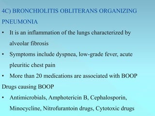 Drug Induced Pulmonary Diseases | PPTX