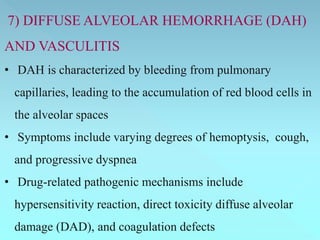 Drug Induced Pulmonary Diseases | PPTX