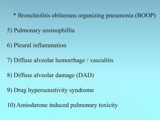 Drug Induced Pulmonary Diseases | PPTX