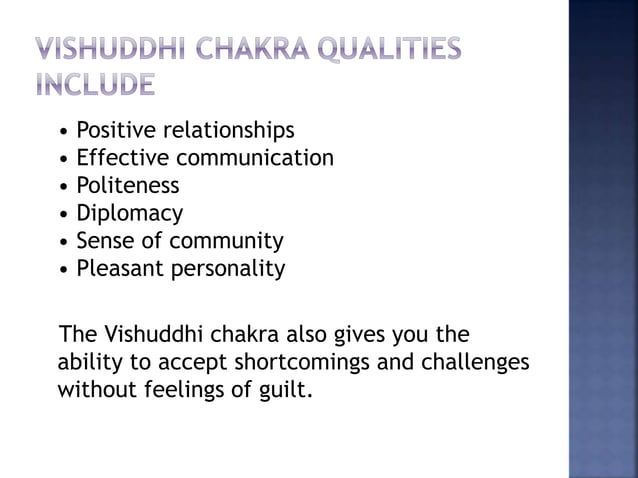 Vishuddhi Chakra : Sahaja Yoga Beginner's Guide | PPTX | Ear, Nose and ...