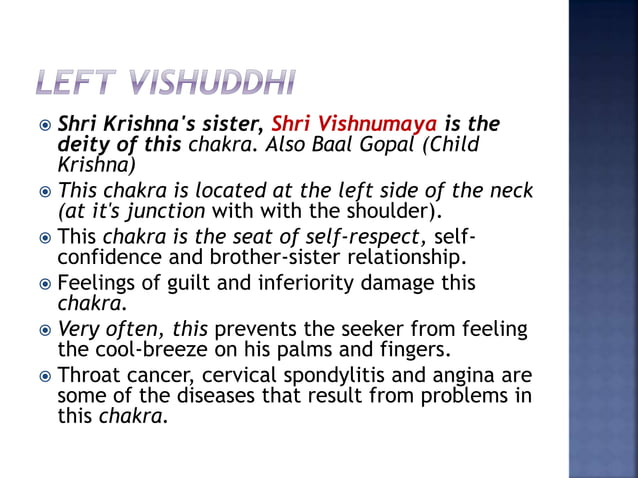 Vishuddhi Chakra : Sahaja Yoga Beginner's Guide | PPTX | Ear, Nose and ...