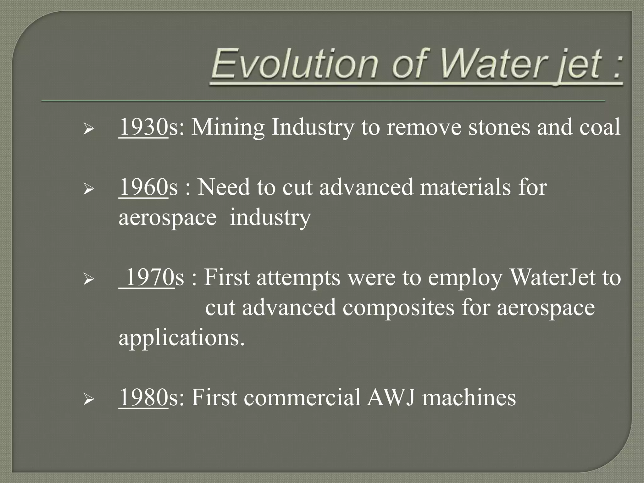 water jet cutting.... | PPTX