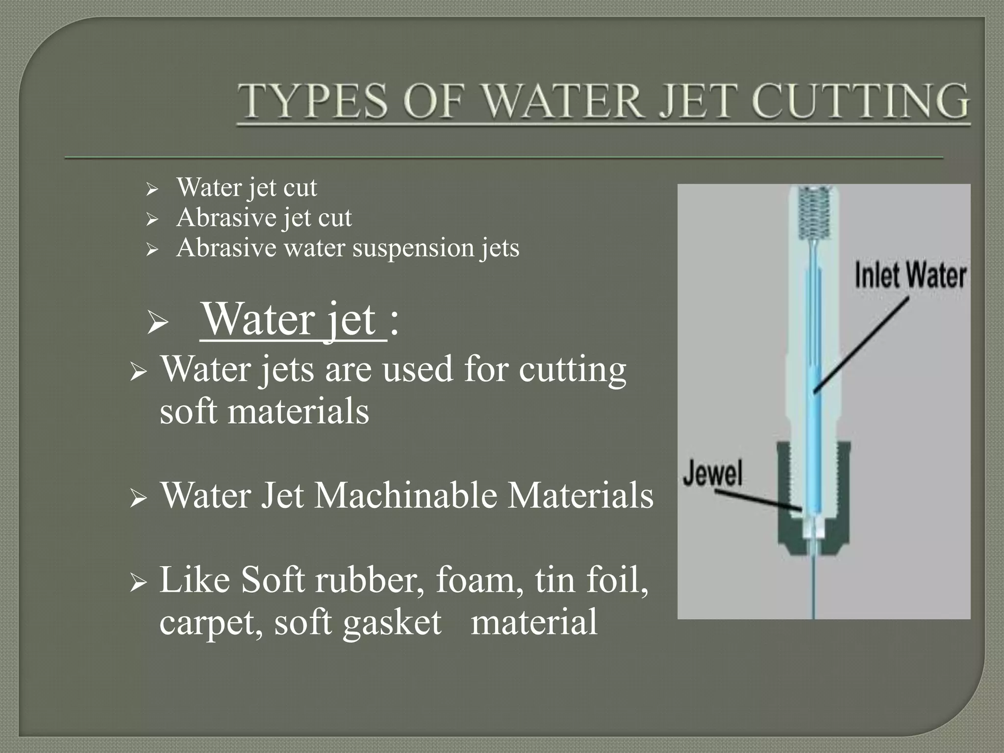 water jet cutting.... | PPTX
