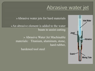 water jet cutting.... | PPTX
