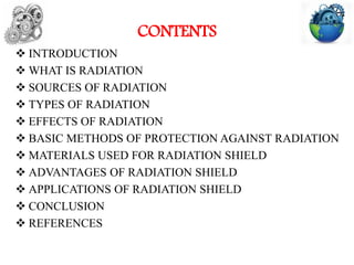 Radiation shield ppt | PPTX