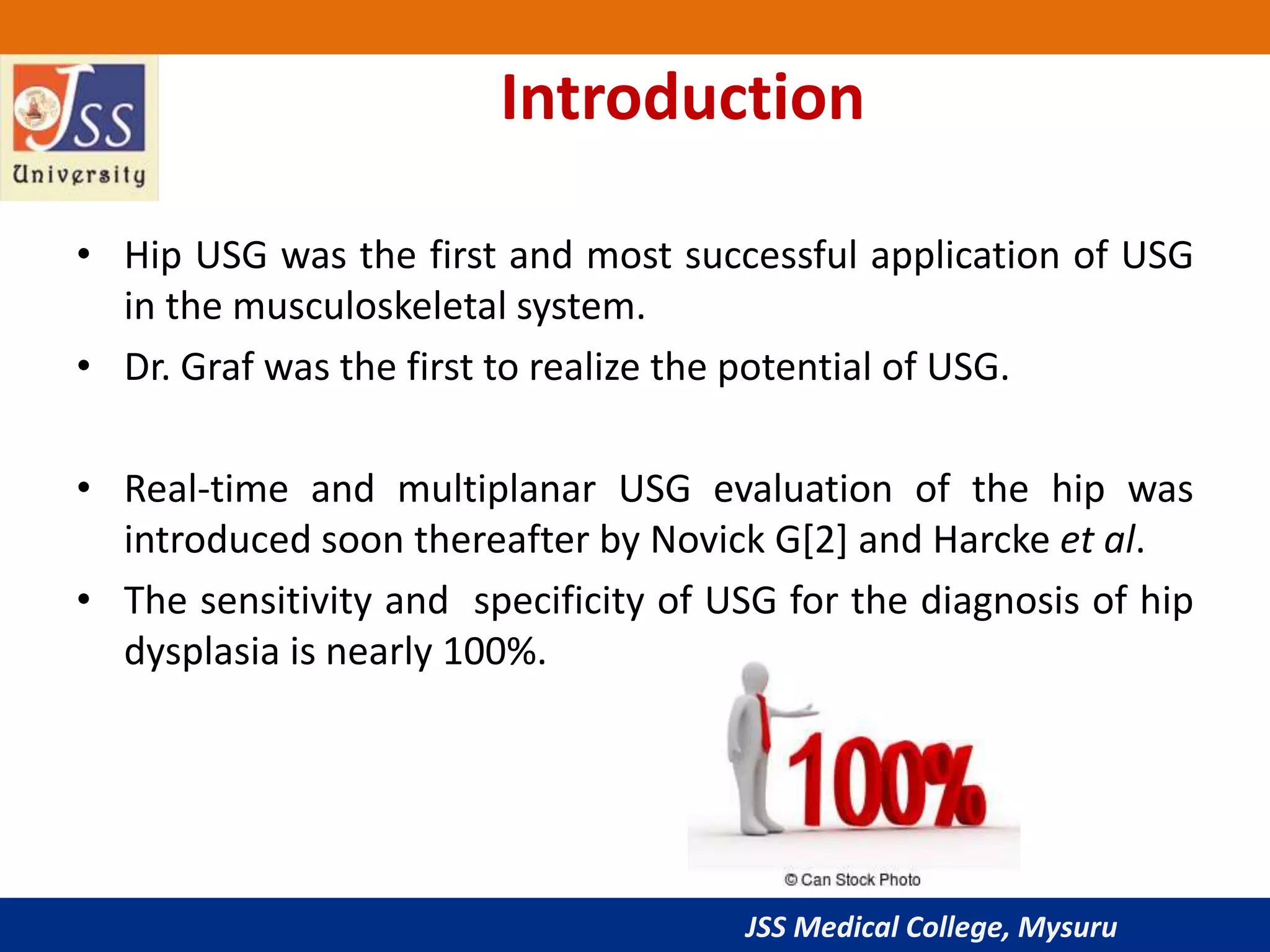 Hip ultrasonography in infants and children | PPTX