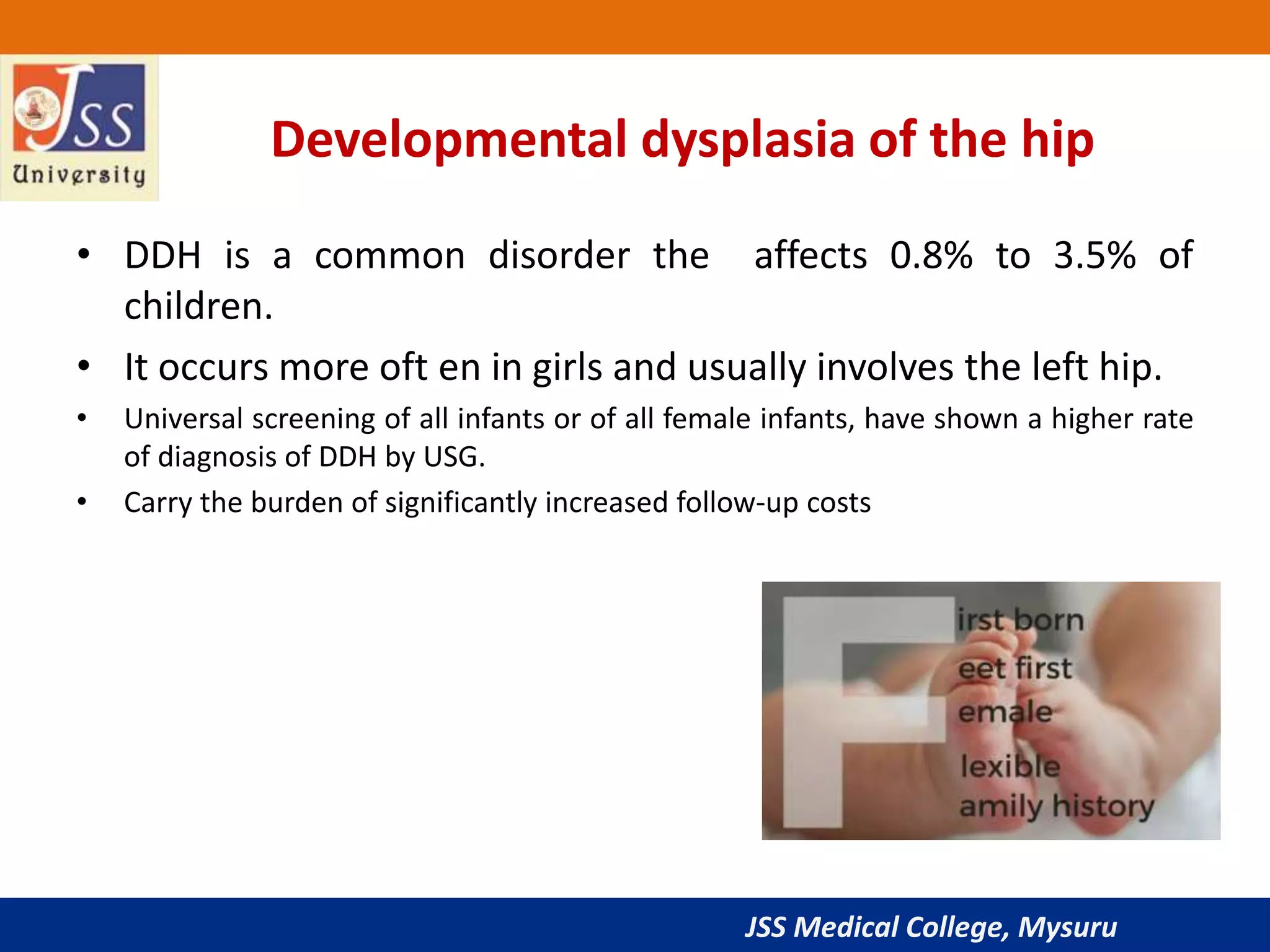 Hip ultrasonography in infants and children | PPTX