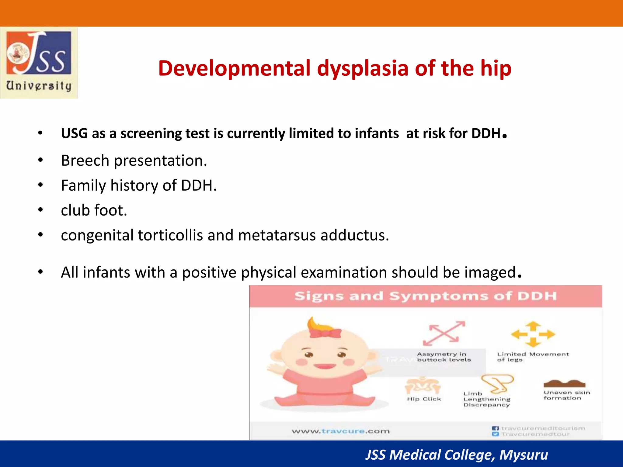 Hip ultrasonography in infants and children | PPTX