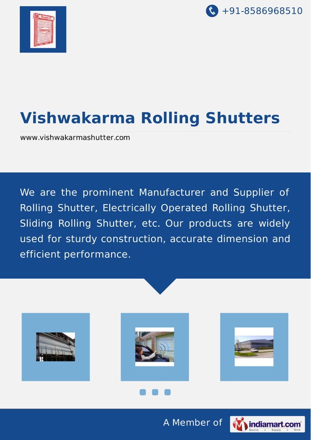 Vishwakarma rolling-shutters | PDF