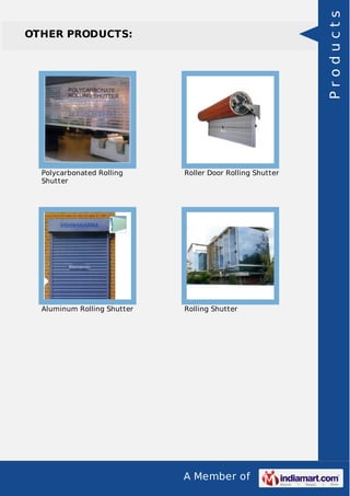 Vishwakarma rolling-shutters | PDF