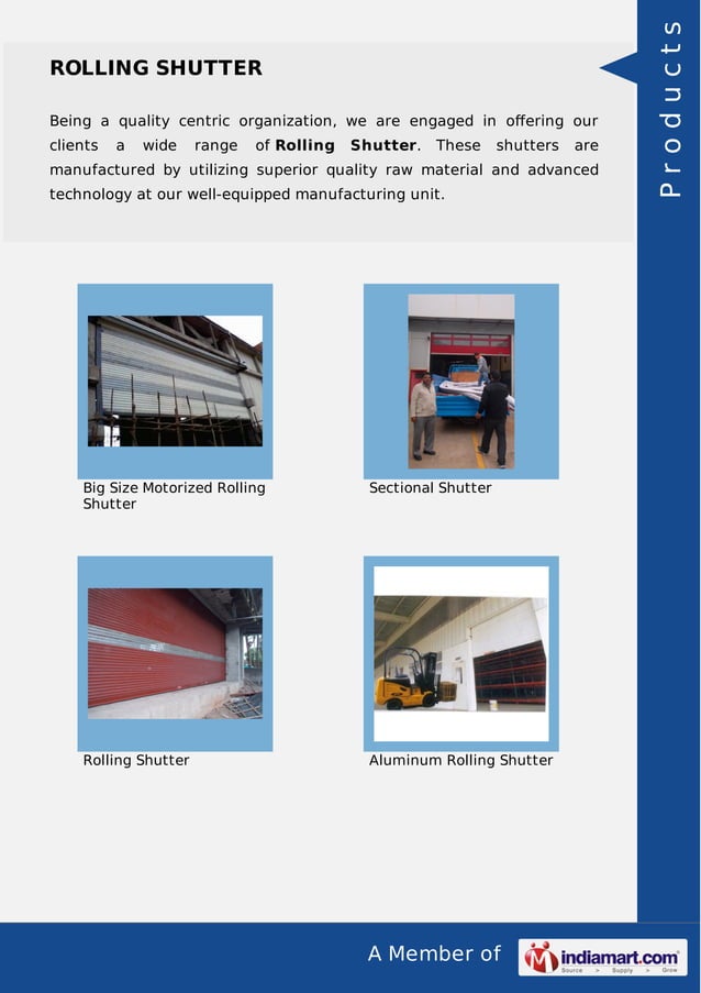 Vishwakarma rolling-shutters | PDF