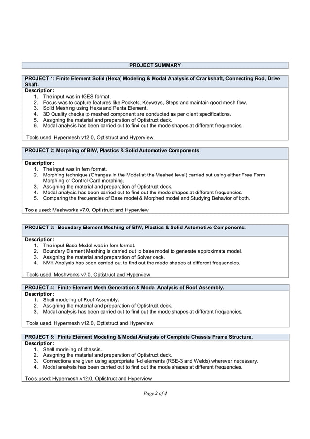 CAE DESIGN ENGINEER | PDF