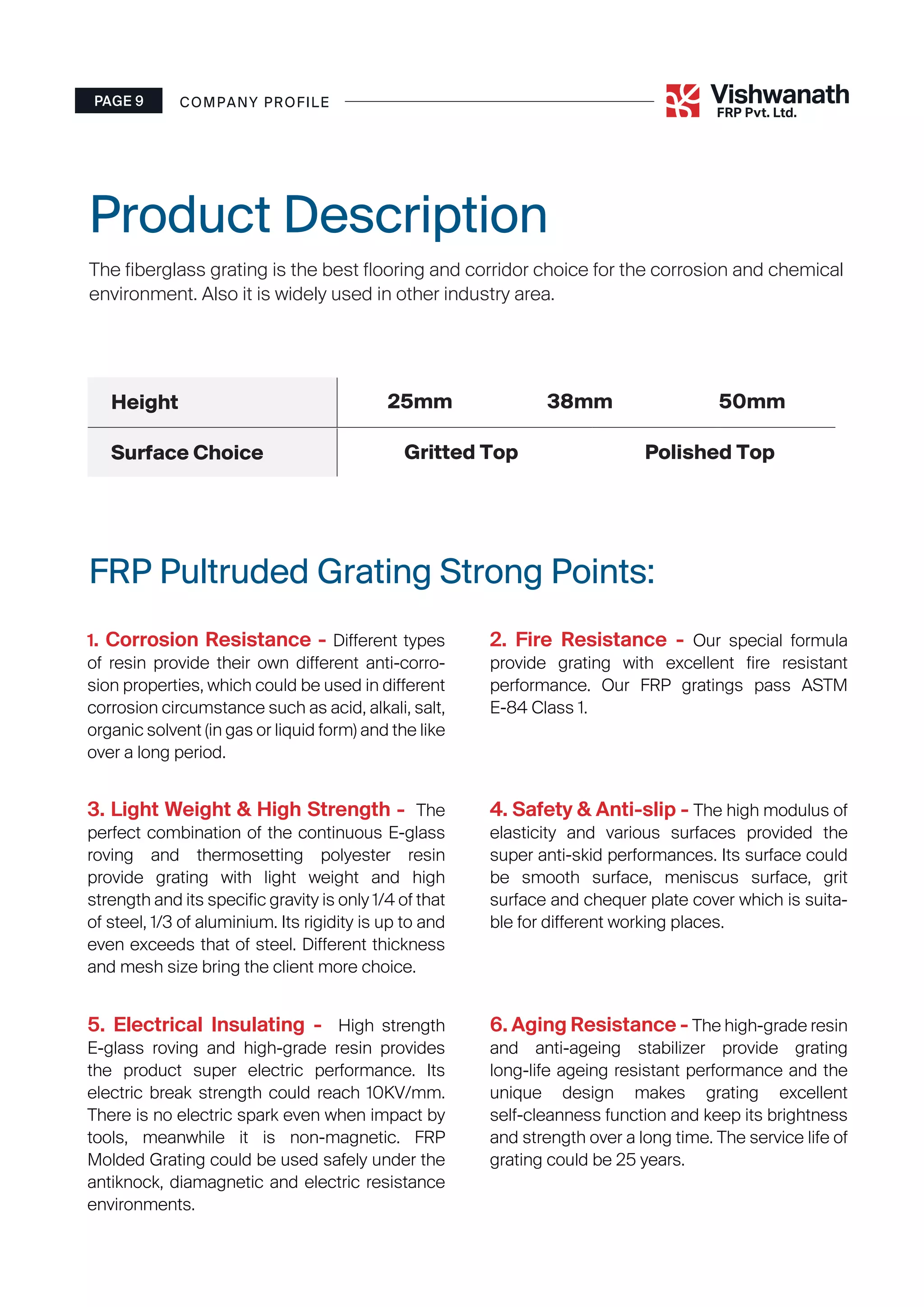 FRP GRATING AND STORAGE TANKS By Vishwanath Fibre - Glass Reinforced ...