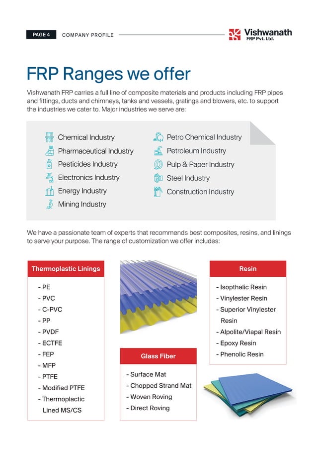 FRP GRATING AND STORAGE TANKS By Vishwanath Fibre - Glass Reinforced ...