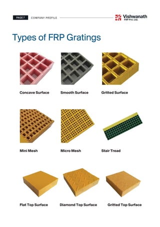 FRP GRATING AND STORAGE TANKS By Vishwanath Fibre - Glass Reinforced ...