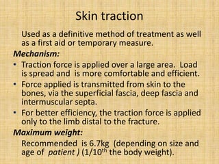 PPT ON TRACTIONS IN ORTHOPAEDICS | PPTX