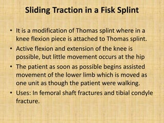 PPT ON TRACTIONS IN ORTHOPAEDICS | PPTX