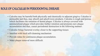 Dental calculus | PPTX