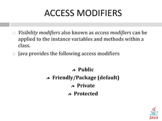Visibility control in java | PPT