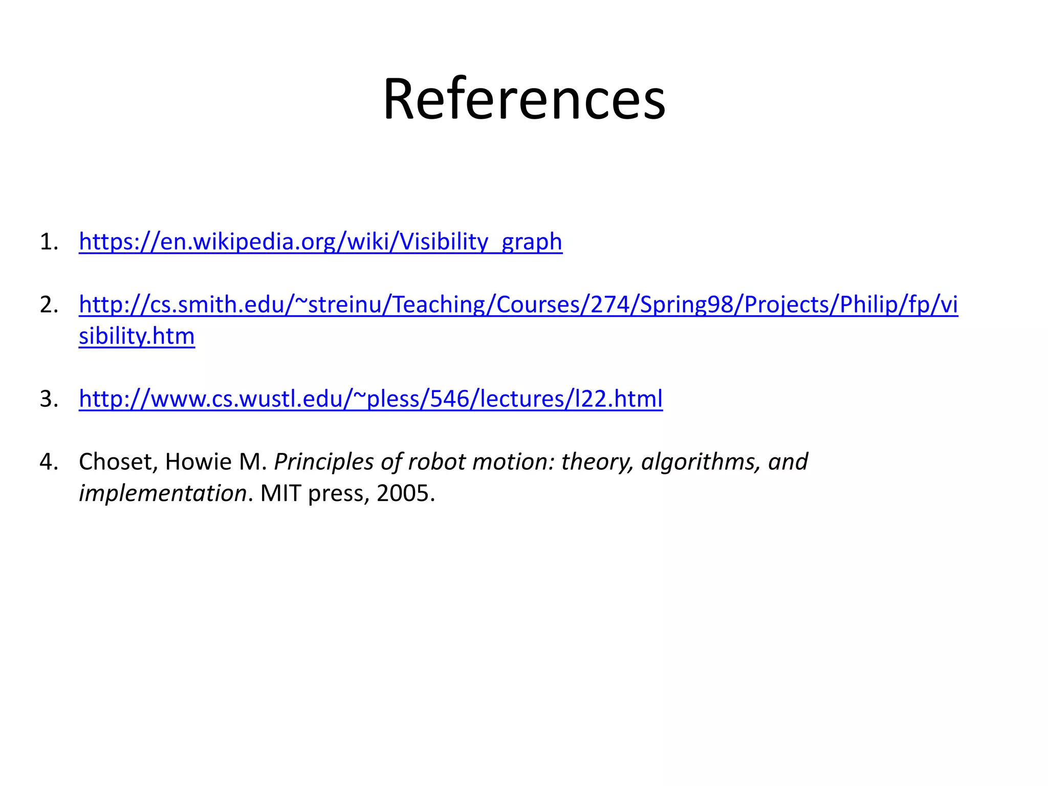 Visibility graphs | PPTX
