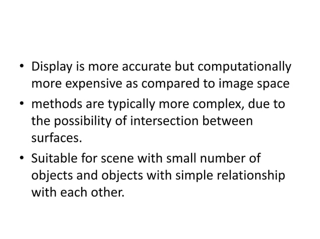 Computer Graphics Visible Surface Detection Methods 3110