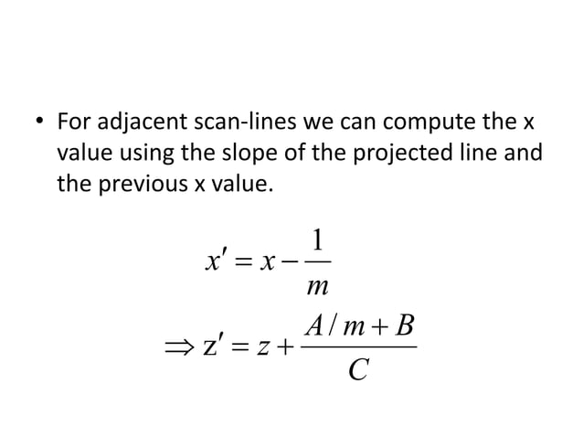Computer Graphics Visible Surface Detection Methods