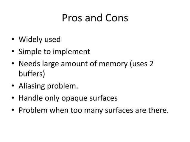 Computer Graphics Visible Surface Detection Methods